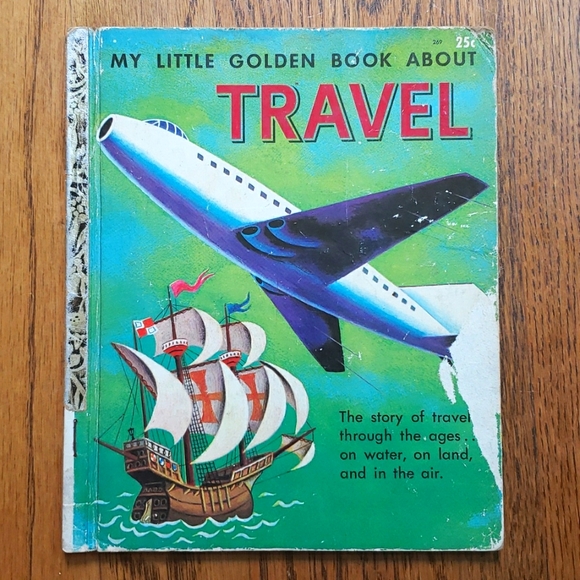 Other | Vintage 5s My Little Golden Book About Travel Hardcover ...